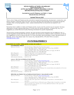 Permitting Information – Nevada